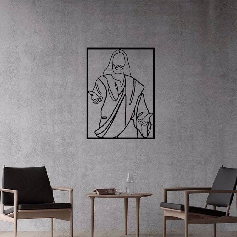 Jesus Metal Wall Decor Christian Metal Gift Religious - Etsy