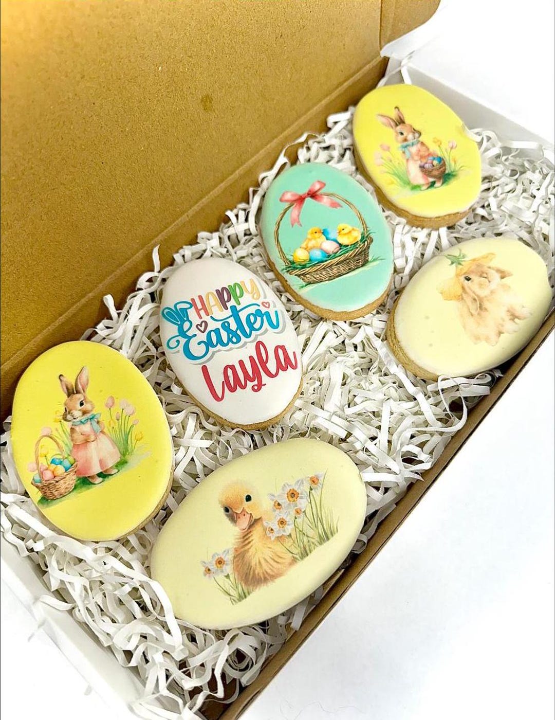 Personalised Easter Gift Royal Icing Biscuits - Now With 2 Extra FREE ...