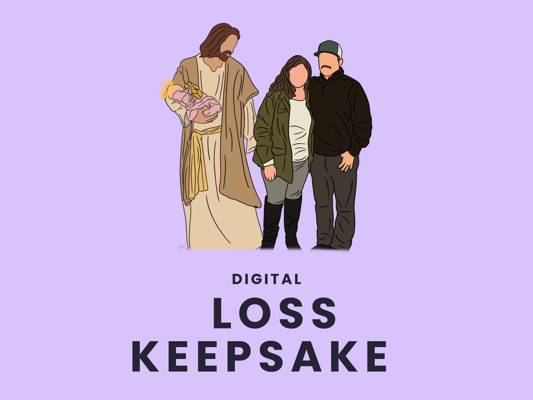 Loss Keepsake, Miscarriage Keepsake, Funeral Portrait, Art Commission ...