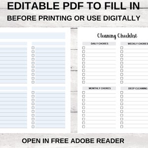 Self-customizable Editable to Do List Templates. Personalized Editable ...