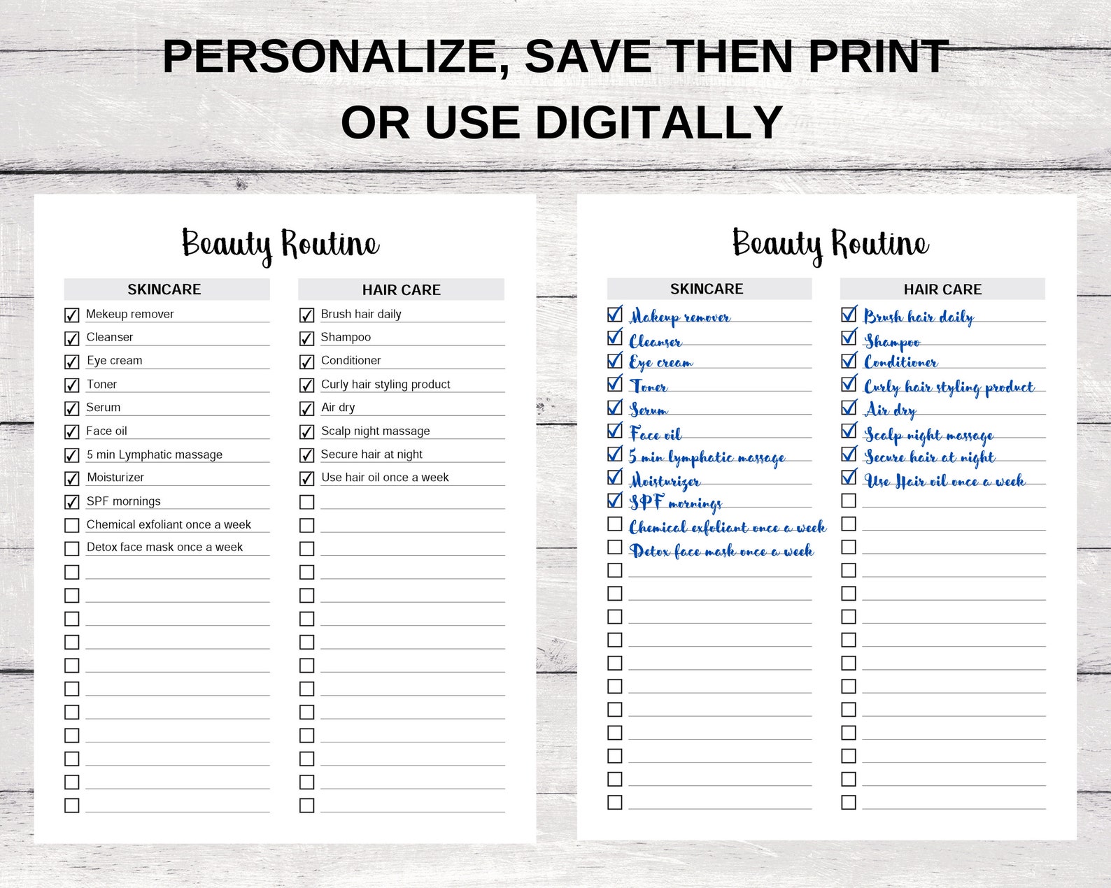 Self-customizable Editable to Do List Templates. Personalized - Etsy