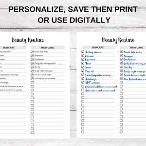 Self-customizable Editable to Do List Templates. Personalized Editable ...
