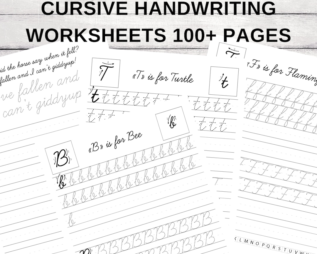 Printable Cursive Handwriting Worksheets for Kids, Cursive Writing ...