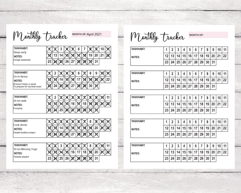 Daily Weekly Monthly Yearly Checklist Templates. Daily Routine, Weekly ...