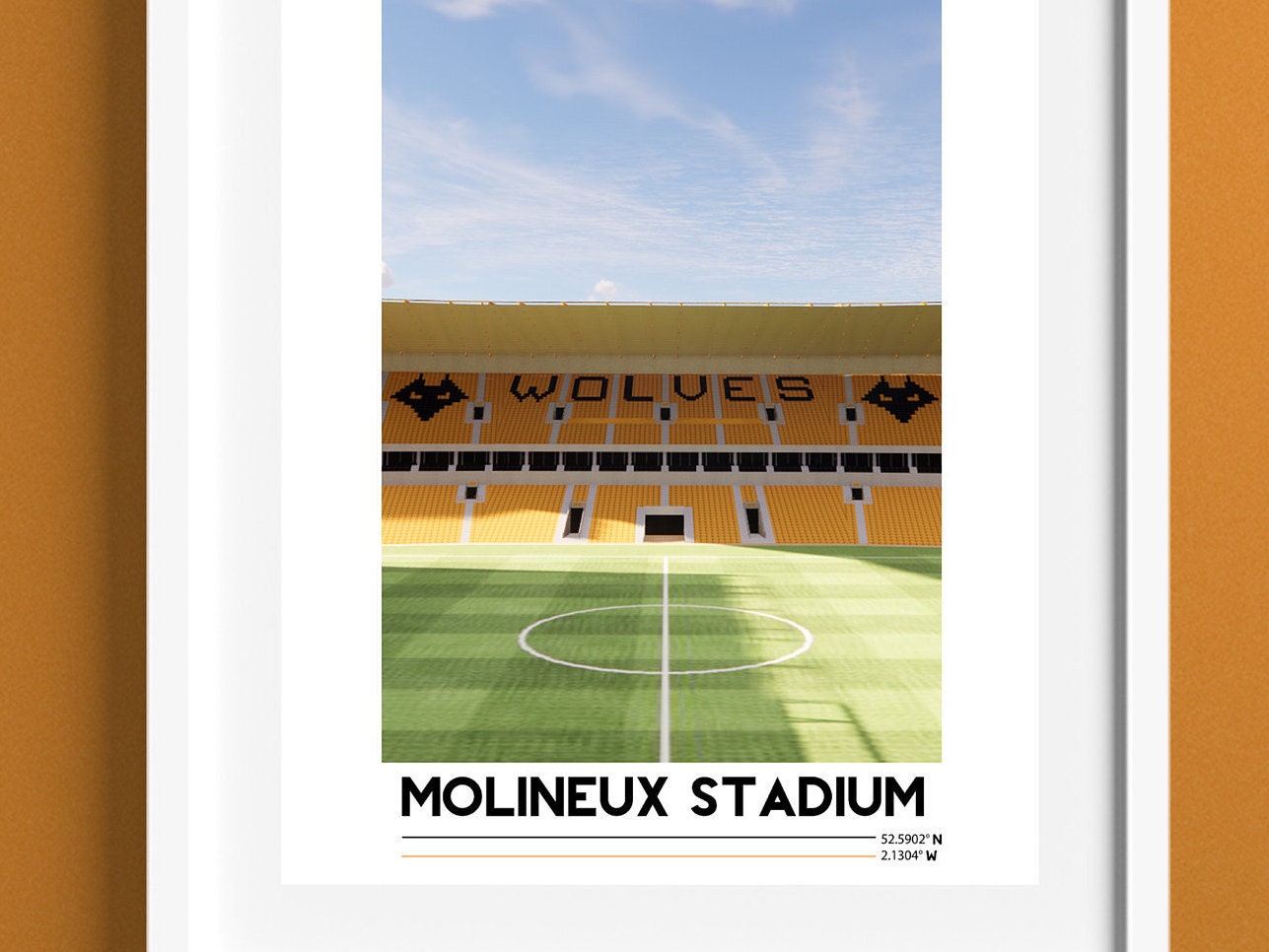 Wolverhampton Wanderers FC Molineux Stadium Wolves Football Art ...