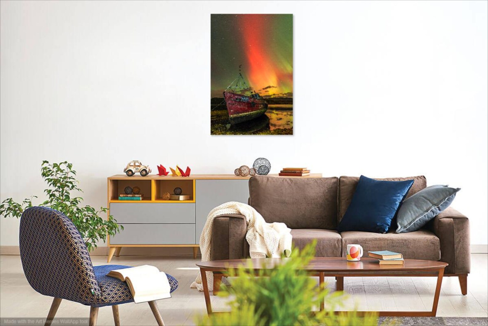 Northern Lights Print - Sabrina Boat, Donegal Ireland Aurora - Etsy