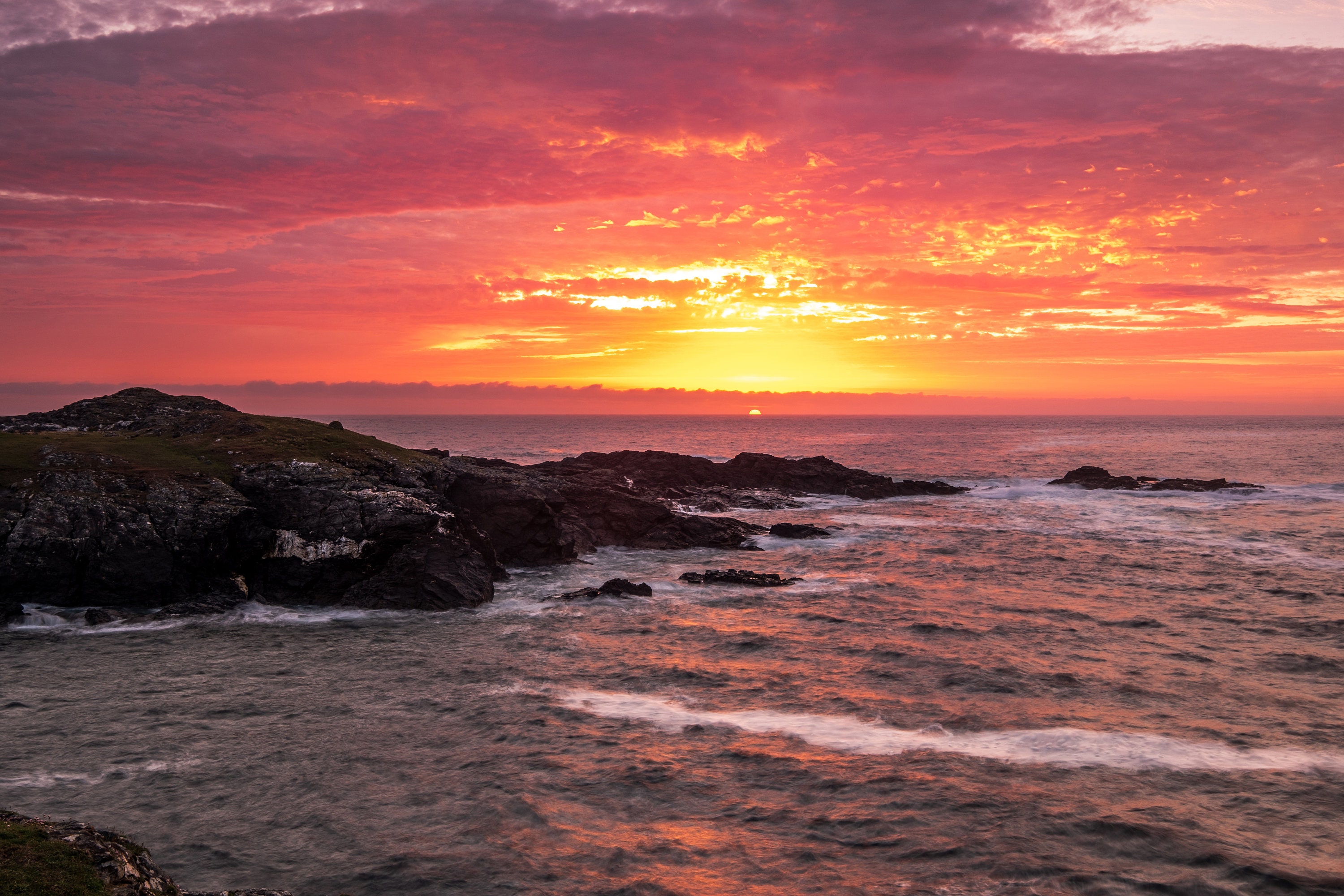 Glencolmcille Sunset in Donegal, Ireland Wild Atlantic Way Landscape ...