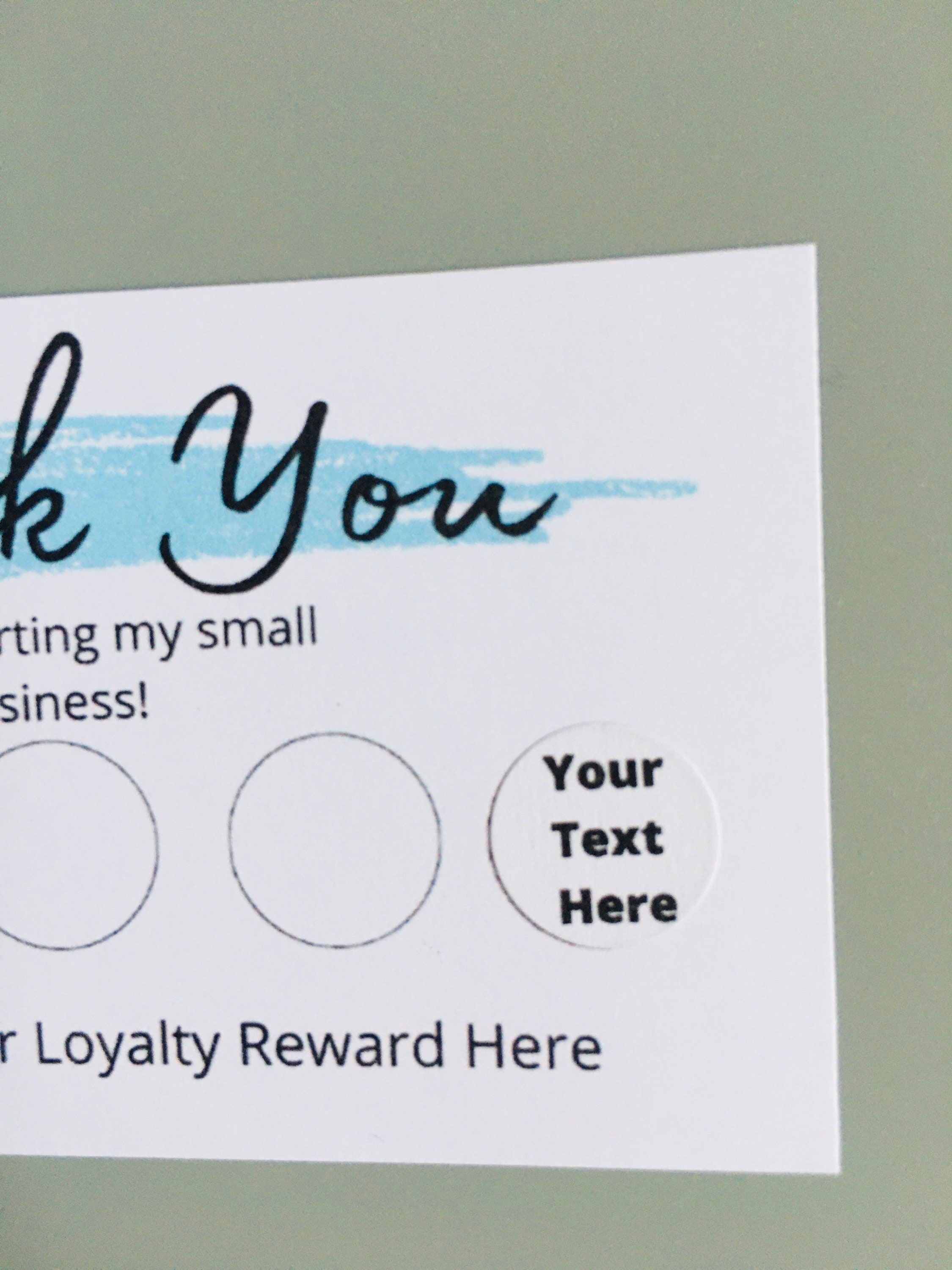 Custom Loyalty Cards, Loyalty Card Stickers, Loyalty Card Designs ...