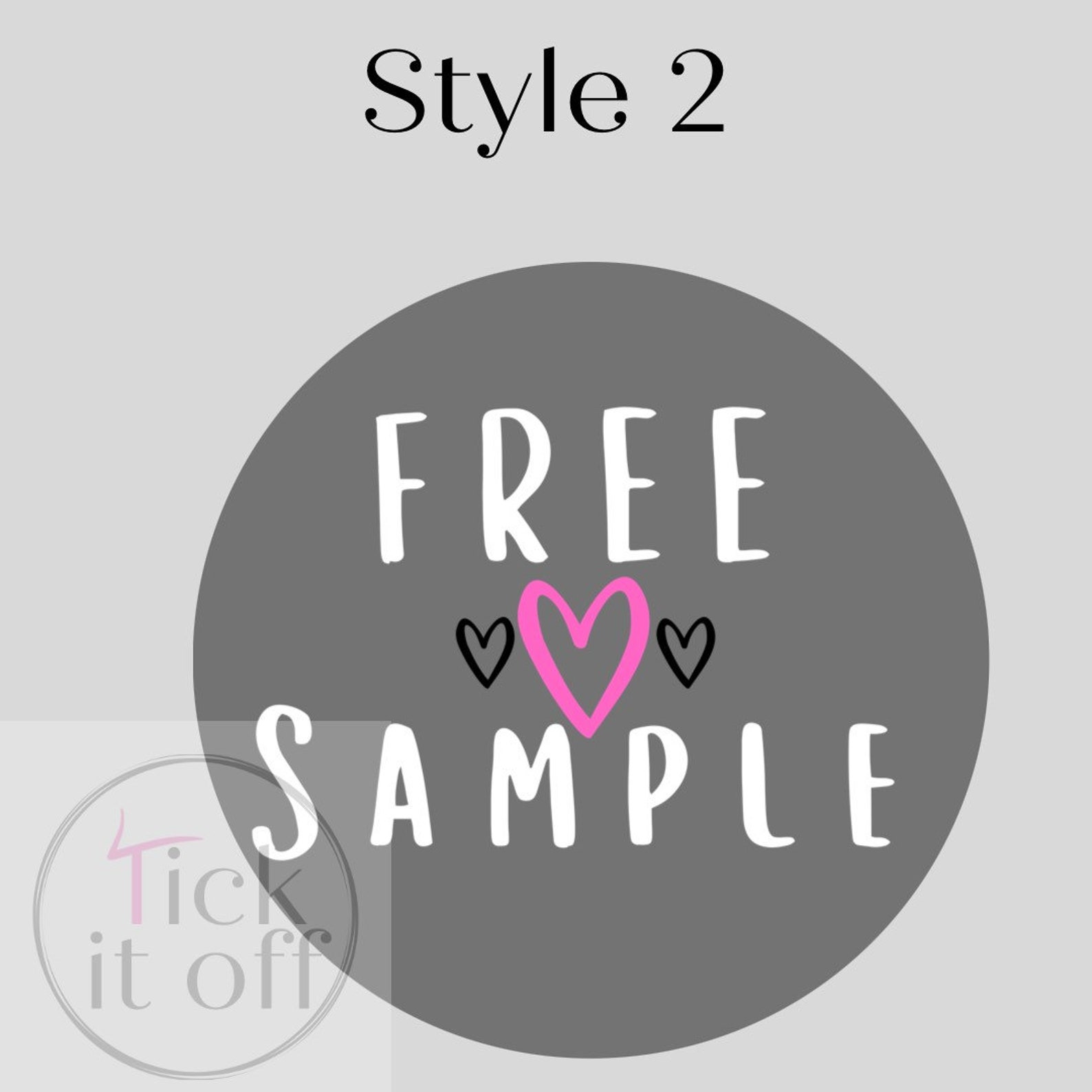 Freebie stickers free sample sticker small business | Etsy