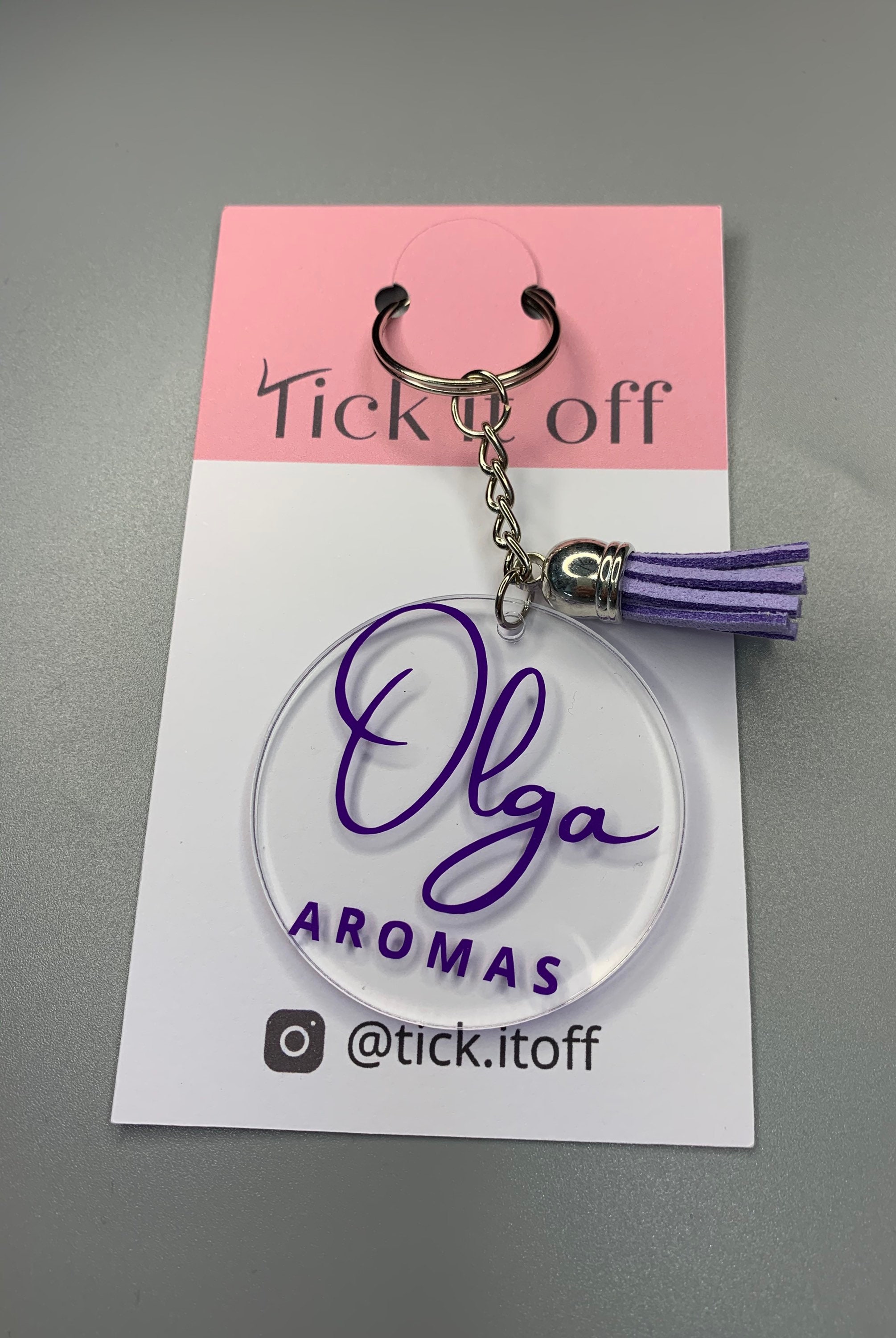 Custom Keyring backing card recycled eco friendly | Etsy