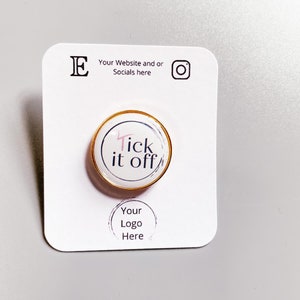 Pin Backing Cards, Custom Backing Cards, Badge Backing Card, Recycled ...