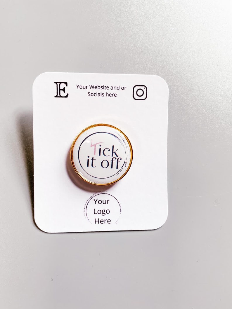 Pin Backing Cards, Custom Backing Cards, Badge Backing Card, Recycled ...