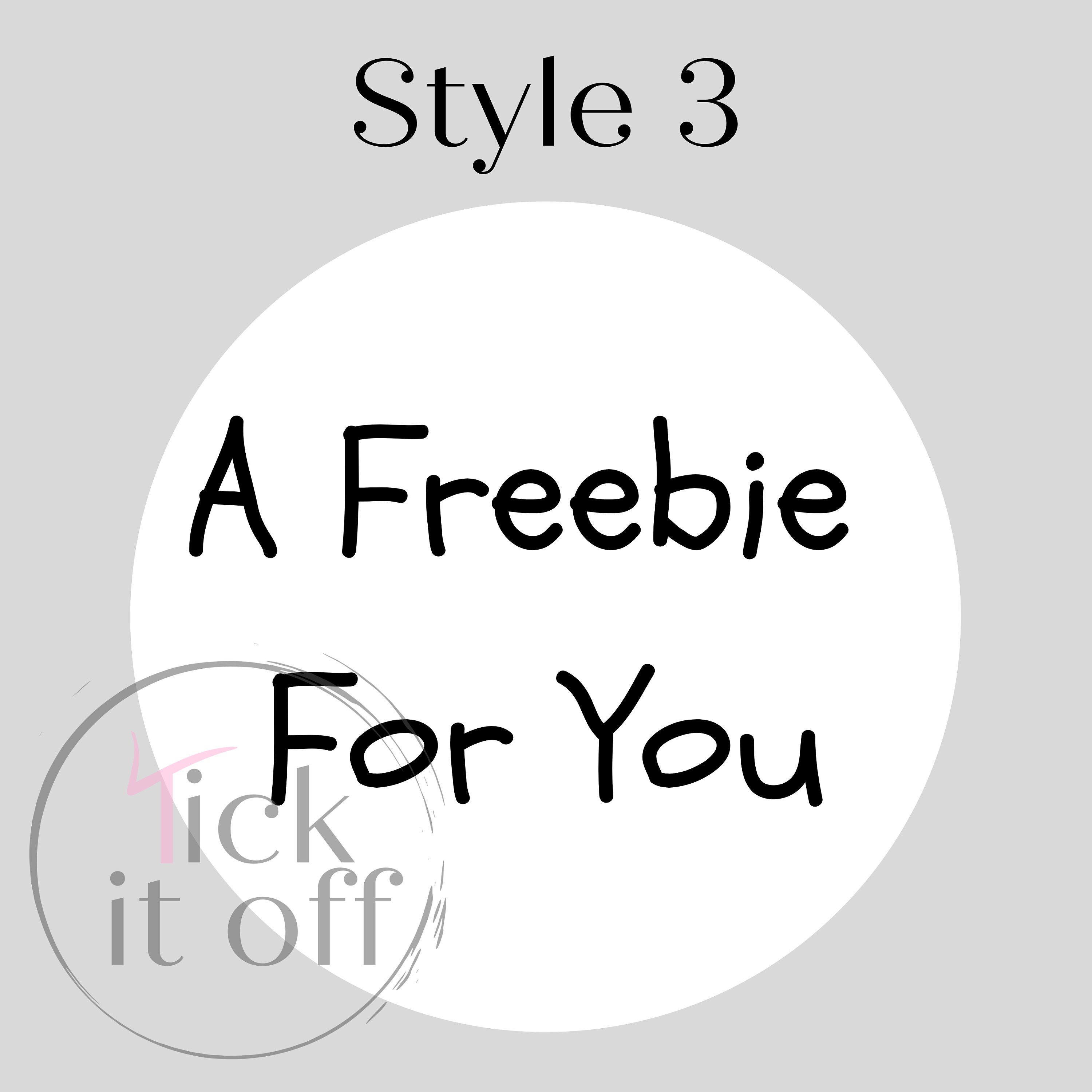 Freebie Stickers Free Sample Sticker Small Business | Etsy