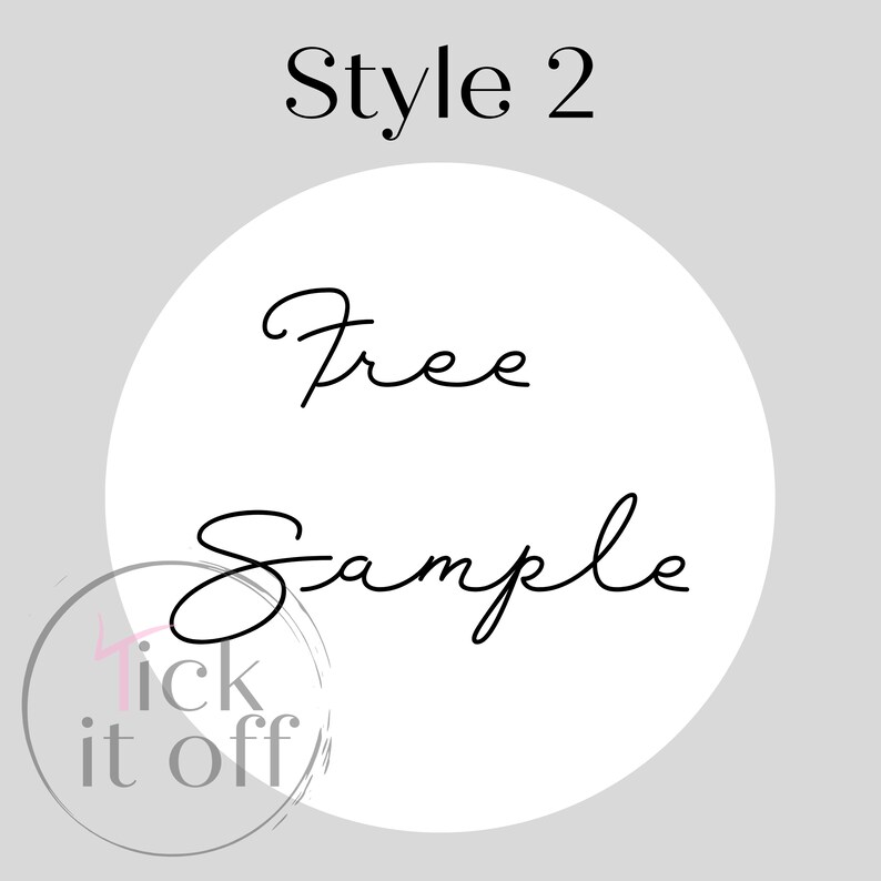 Freebie Stickers Free Sample Sticker Small Business | Etsy