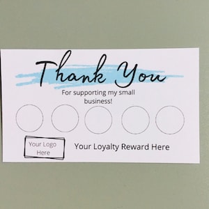 Custom Loyalty Cards, Loyalty Card Stickers, Loyalty Card Designs ...