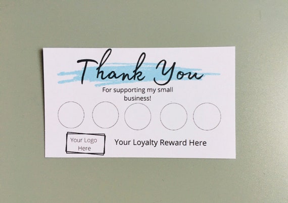 Custom Loyalty Cards Loyalty Card Stickers Loyalty Card | Etsy UK