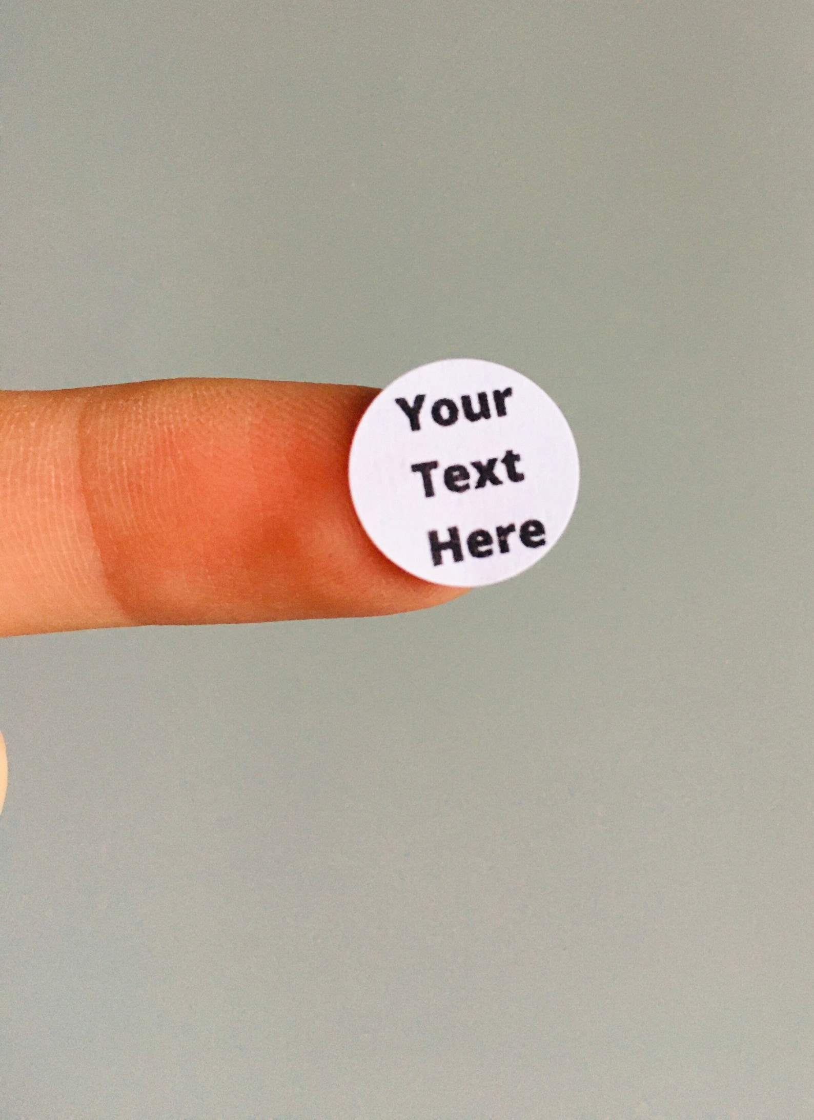 Tiny Custom Stickers Small Round Sticker Label Bulletjournal - Etsy UK