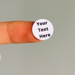 Tiny Custom Stickers, Small Round Sticker Label, Bulletjournal Stickers ...