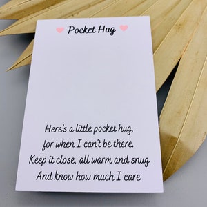 Pocket Hug Cards, Teacher Pocket Hug, Worry Bear Cards, Small Business ...
