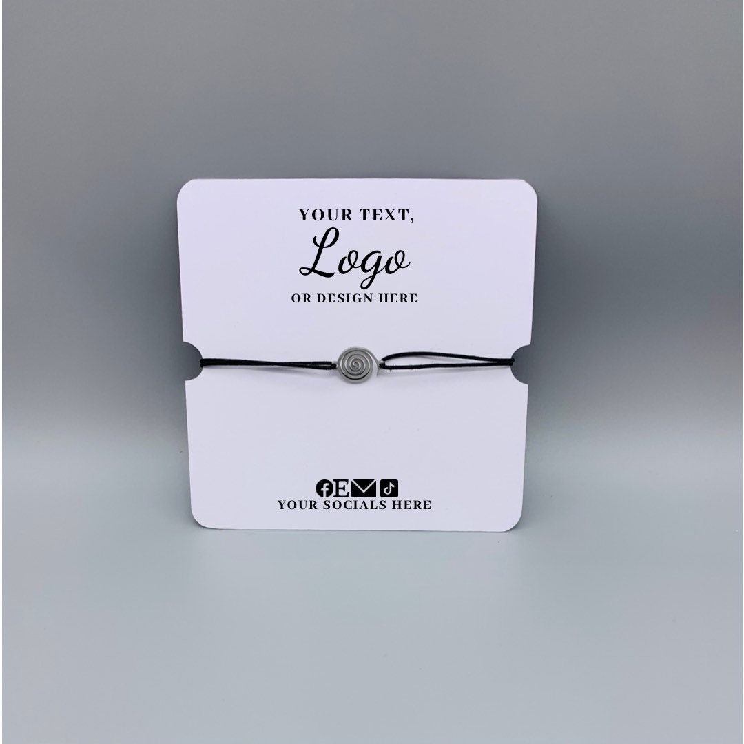 Bracelet Backing Cards, Custom, Recycled, Eco Friendly Packaging ...
