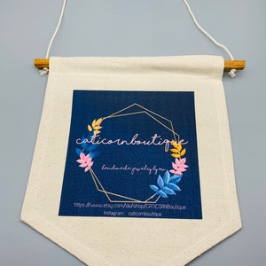 Custom Logo Banner Craft Fair Signs Custom Wall Flag Gifts - Etsy