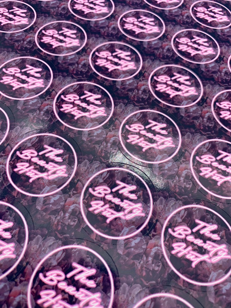 Glossy Logo Stickers Custom Glossy Stickers Die Cut - Etsy UK