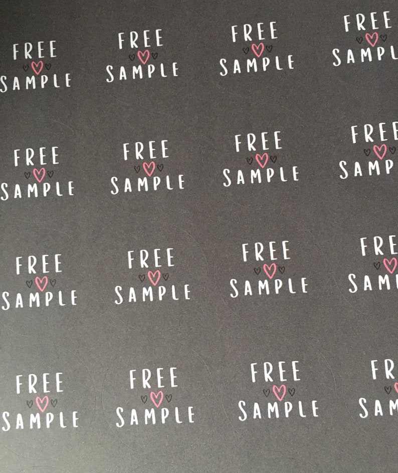 Freebie Stickers, Free Sample Sticker, Small Business Packaging ...