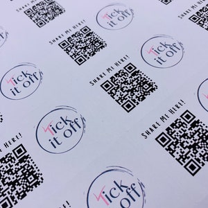 Qr Code Sticker Custom, Personalised Business Labels, Packaging Seal ...