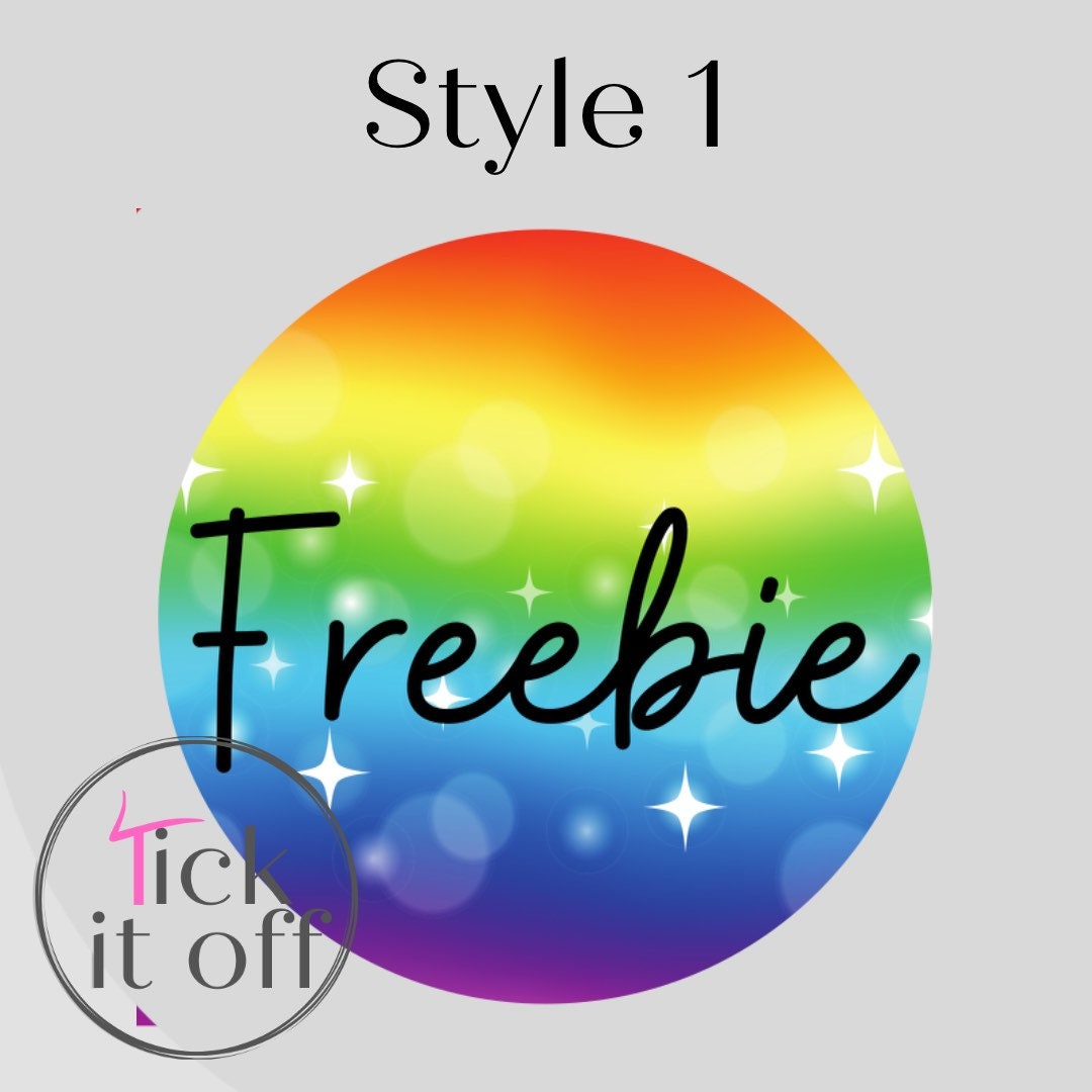 Freebie stickers free sample sticker small business | Etsy