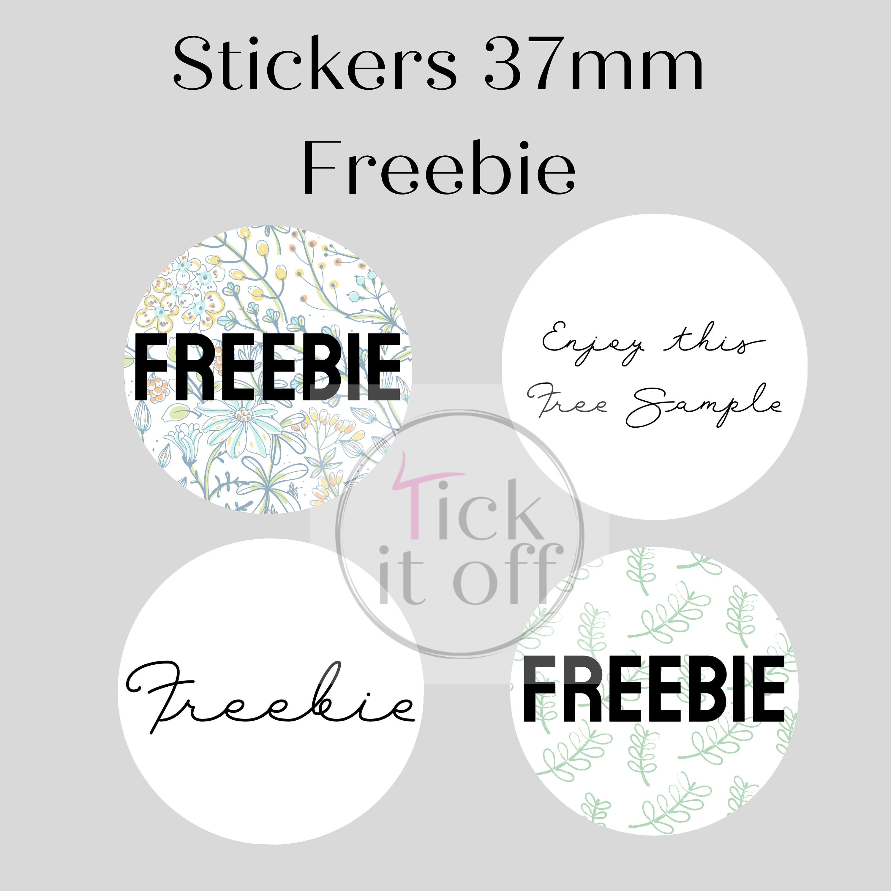 Freebie stickers free sample sticker small business | Etsy