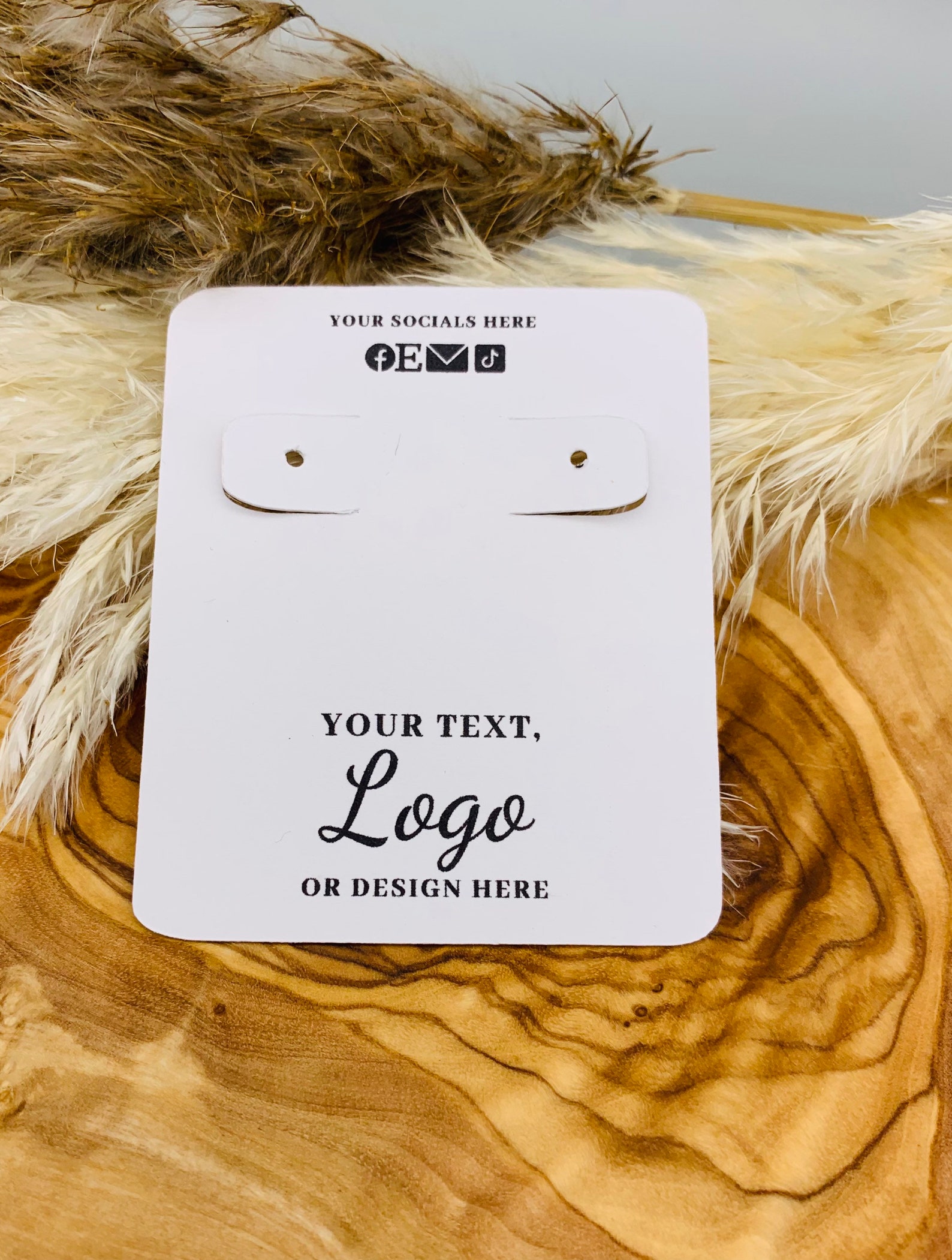 Logo Earring Cards small Earring Cards for Hoops - Etsy