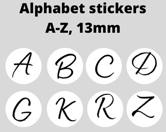 Tiny Letter Stickers - Etsy UK