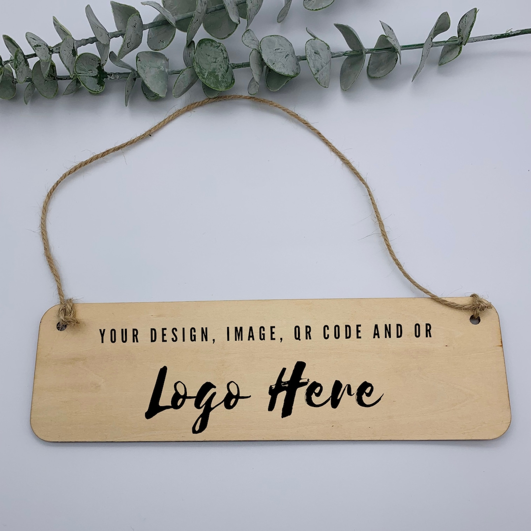 Wooden Logo Sign, Craft Fair Sign, Custom Wall Hanging, Gifts for Small ...