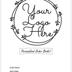 Personalised Order Book, Invoice Book, A4, A5 40 Pages Kraft, Log Book ...