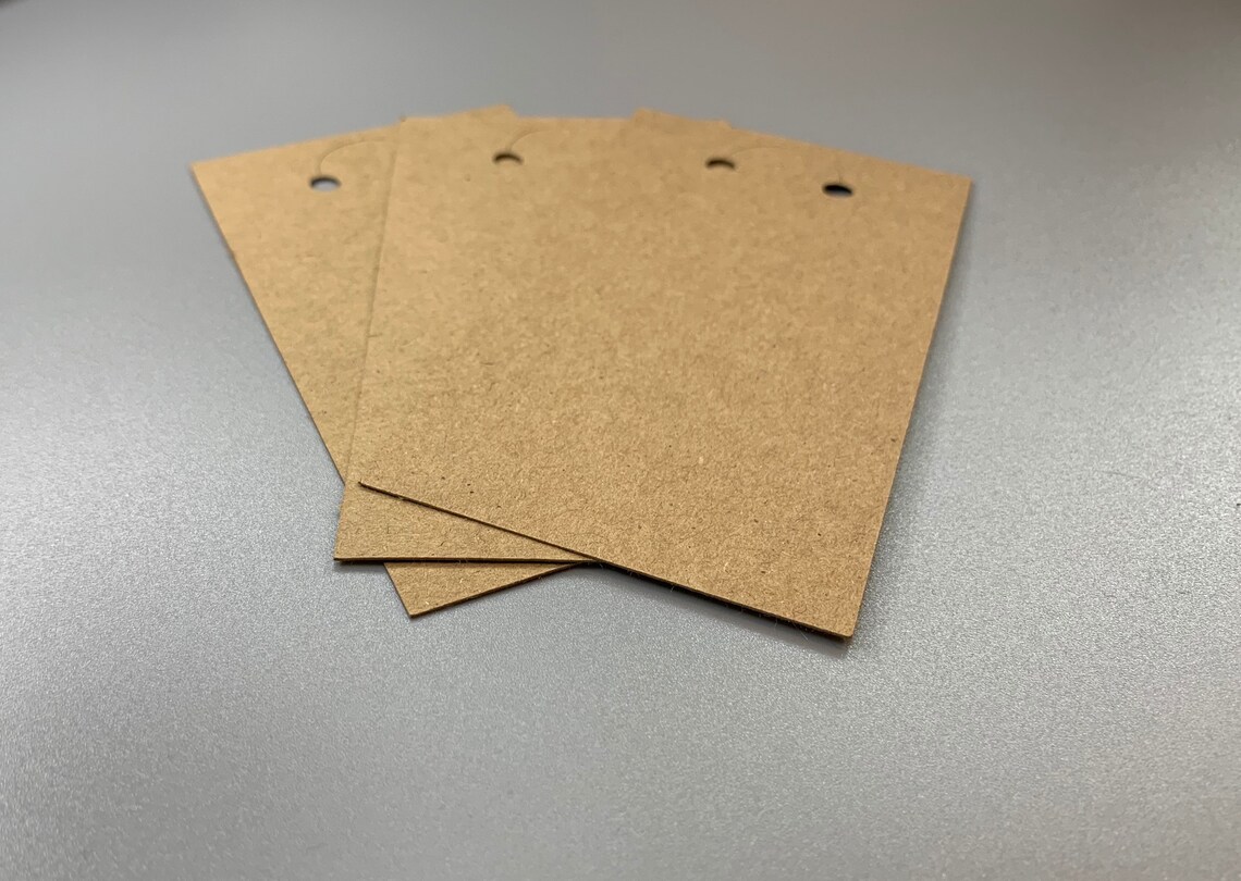 Blank, Keyring Backing Card, Kraft, Recycled, Eco Friendly Packaging ...