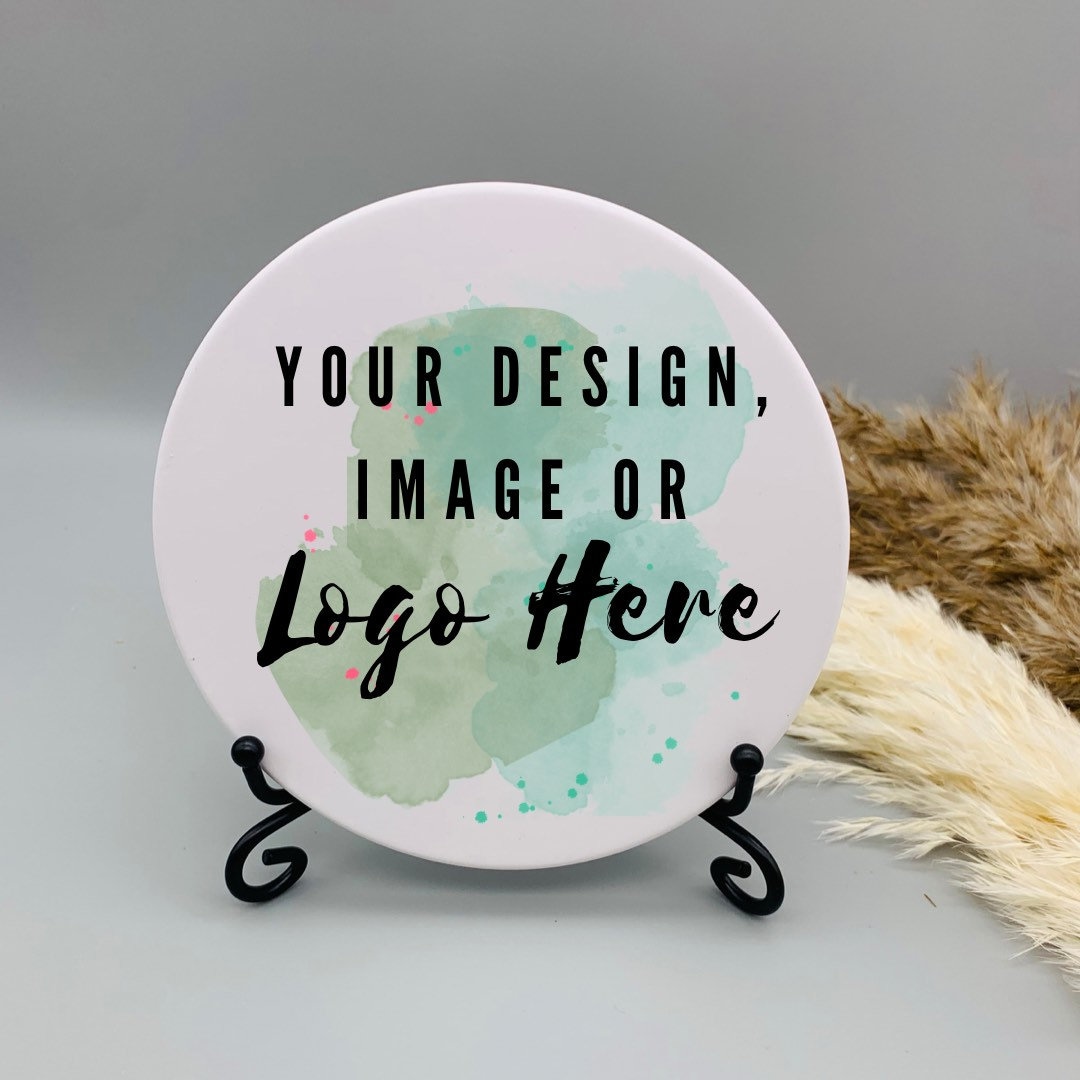 Logo Photo Prop, 10.8cm, Qr Code Sign, Custom Ceramic Coasters, Craft ...