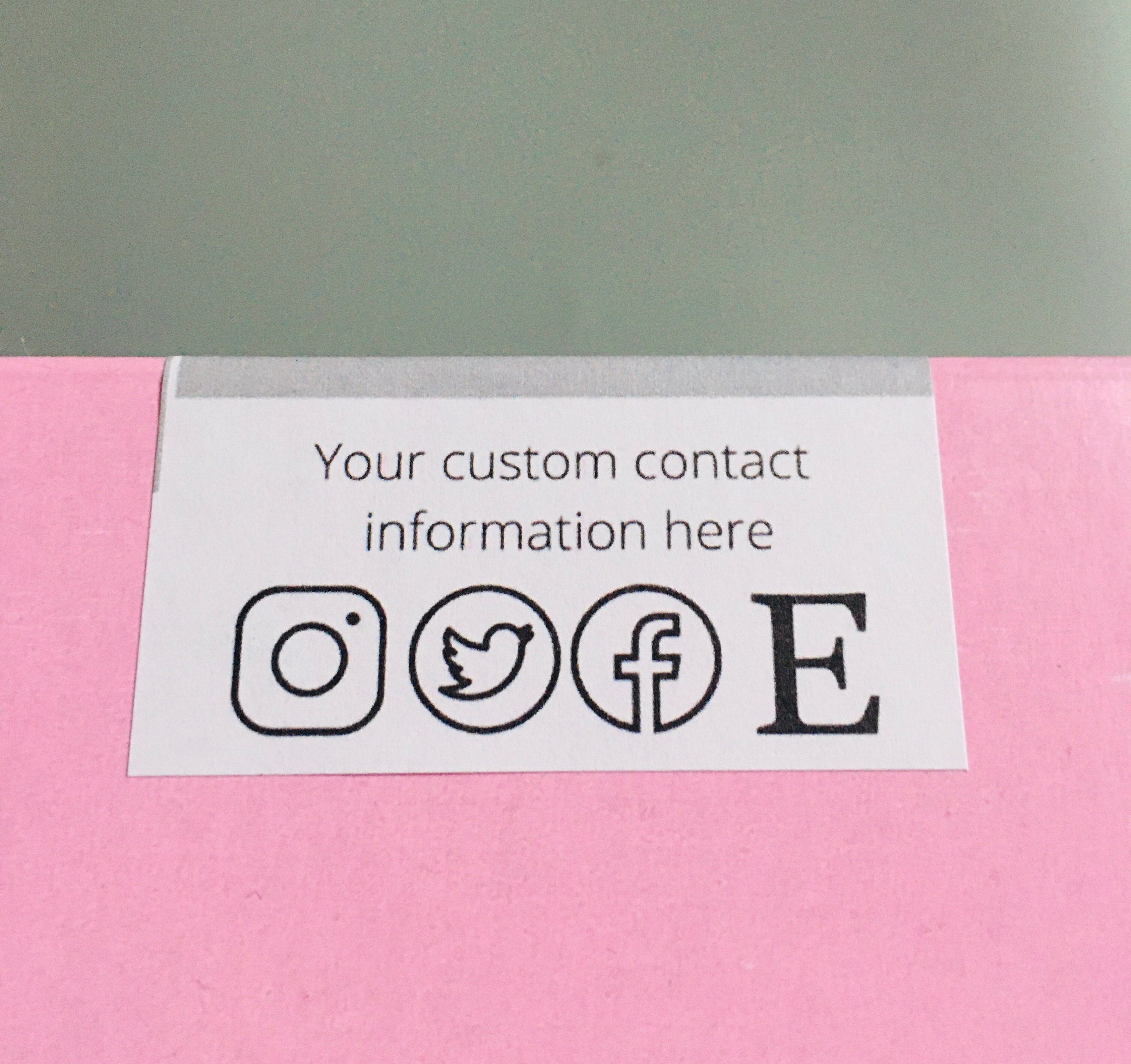 Personalised box seal stickers box seal labels logo | Etsy