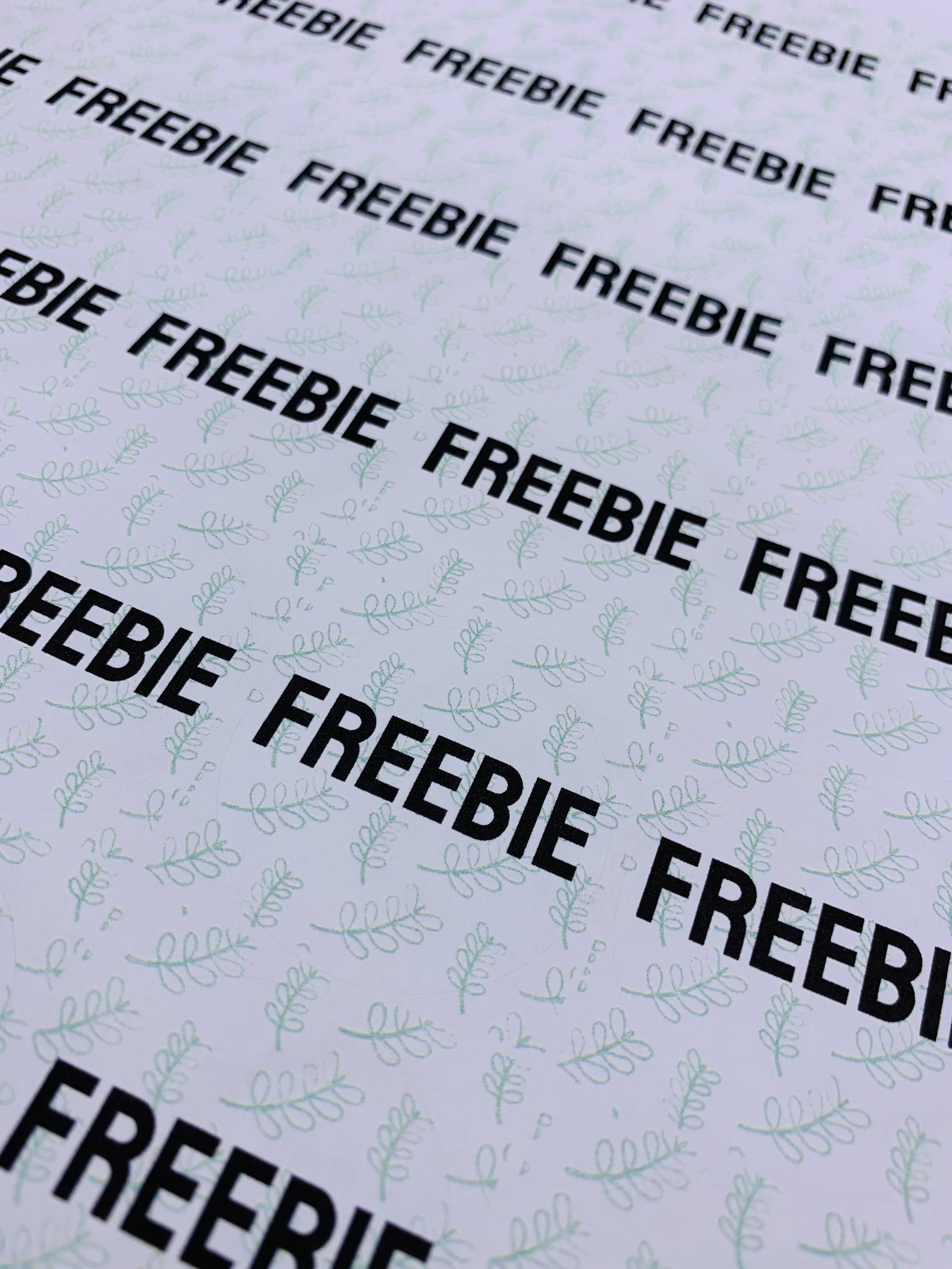 Freebie stickers free sample sticker small business | Etsy