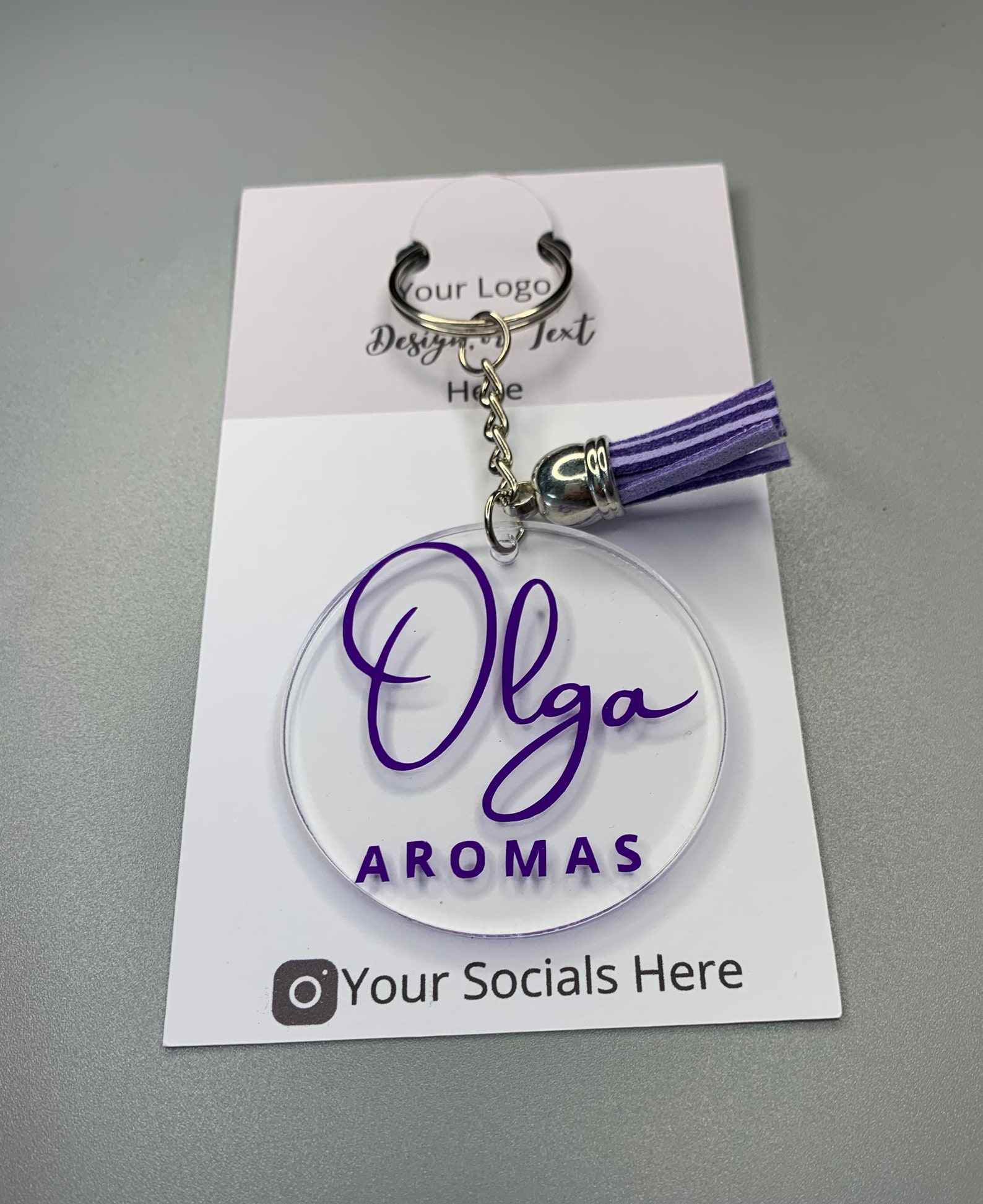 Custom Keyring Backing Card Recycled Eco Friendly - Etsy UK