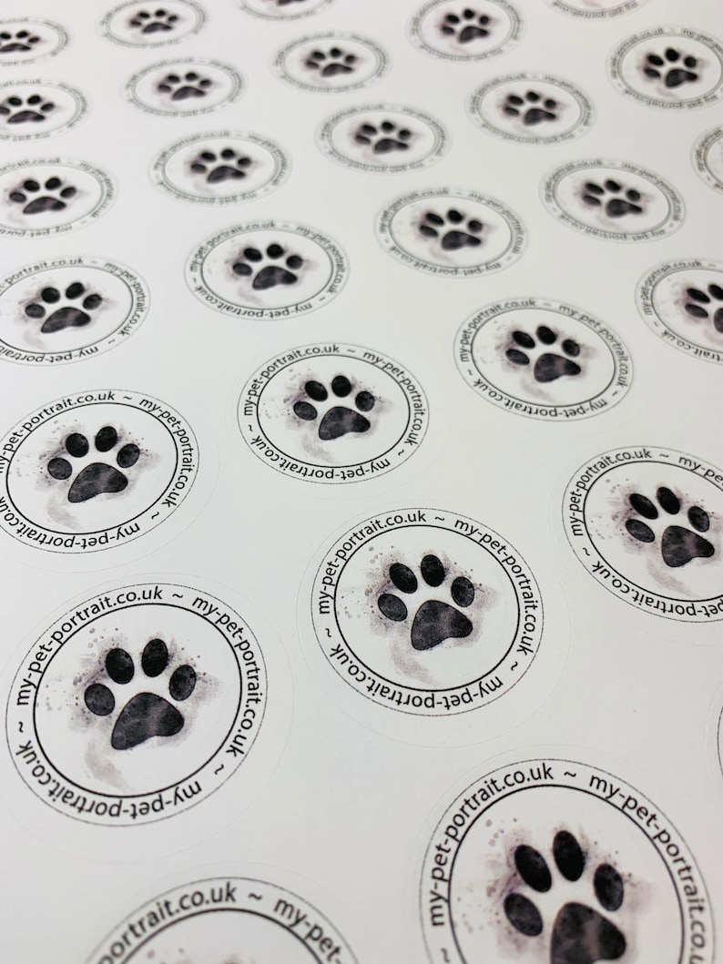 Custom Round Stickers Small Business Logo Stickers - Etsy UK