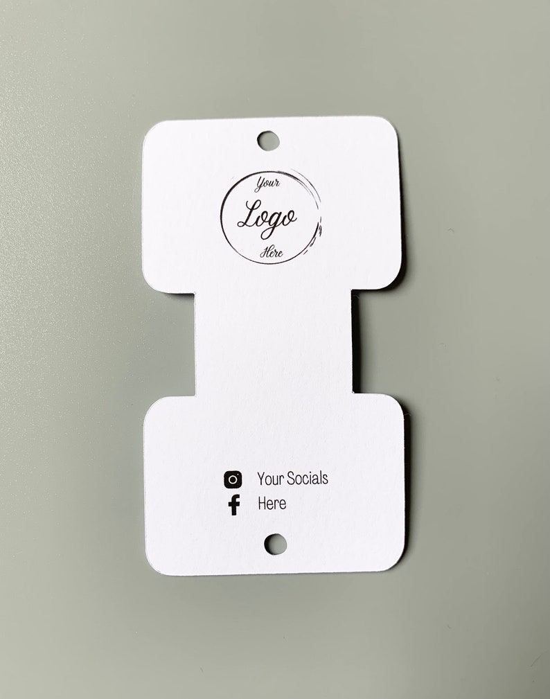 Custom Scrunchies Tag Kraft Recycled Business Cards Display | Etsy