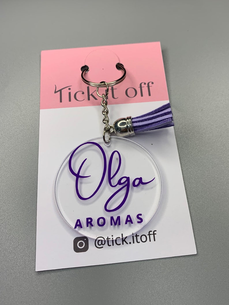 Custom Keyring Backing Card Recycled Eco Friendly - Etsy