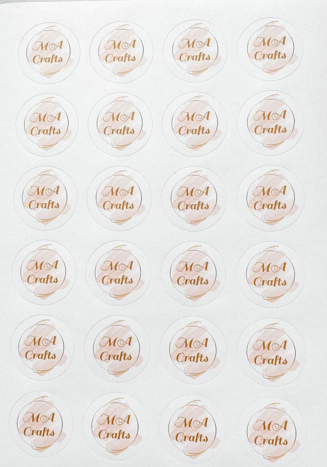 Custom Round Stickers, Small Business Logo Stickers, Personalised ...