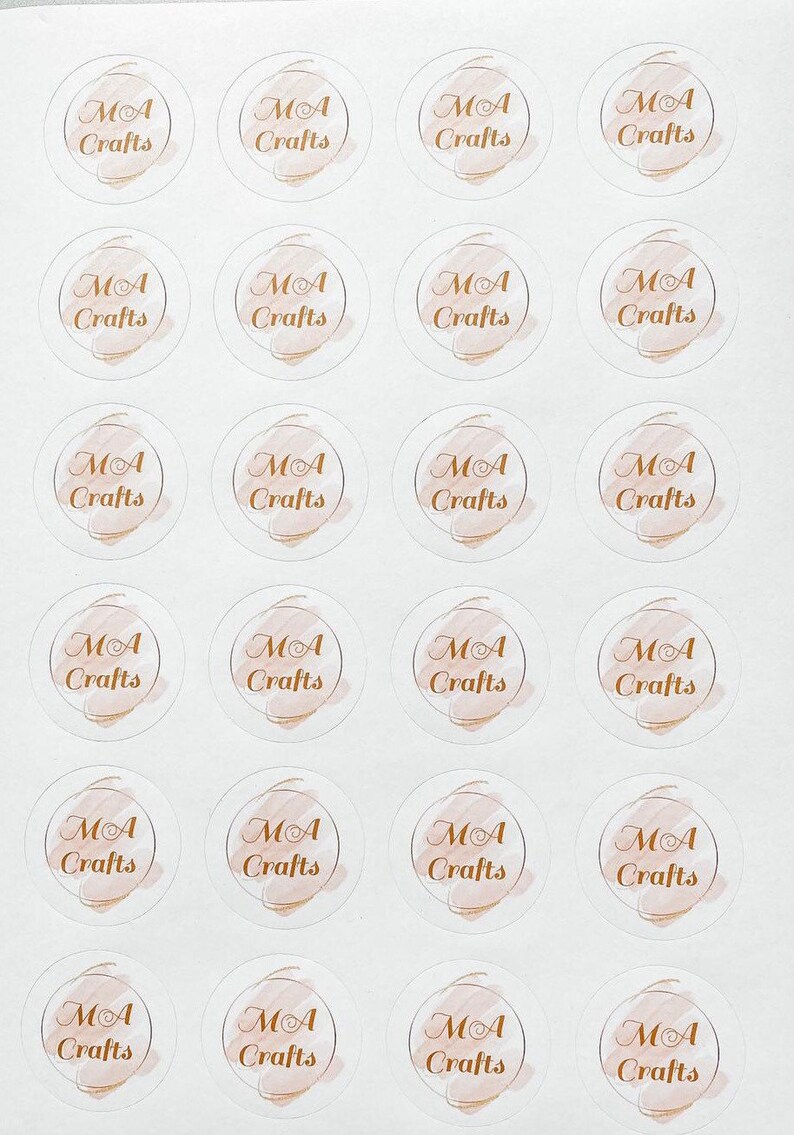 Custom Round Stickers Small Business Logo Stickers - Etsy UK