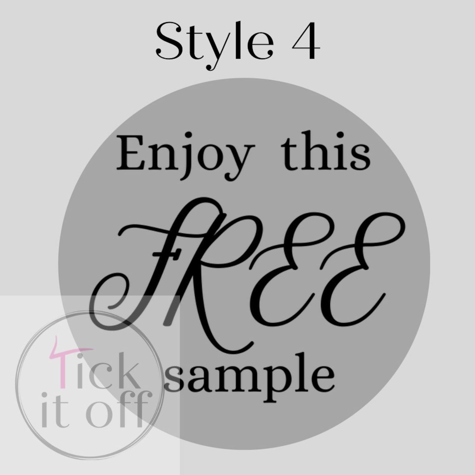 Freebie Stickers Free Sample Sticker Small Business - Etsy UK