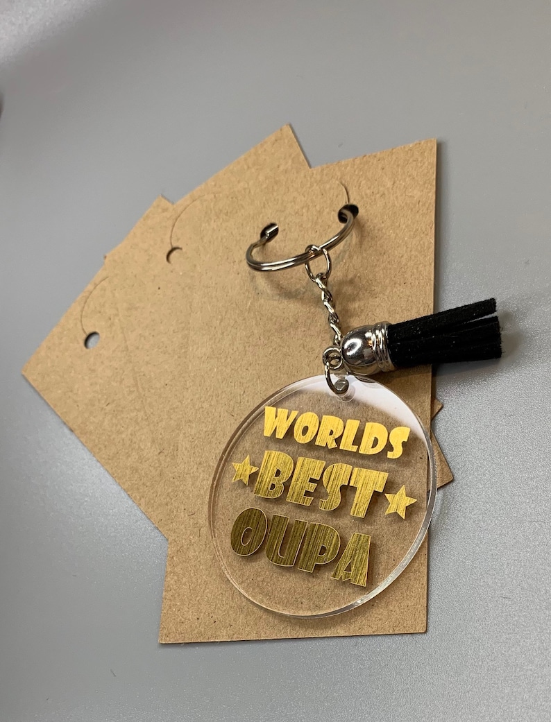 Blank, Keyring Backing Card, Kraft, Recycled, Eco Friendly Packaging ...