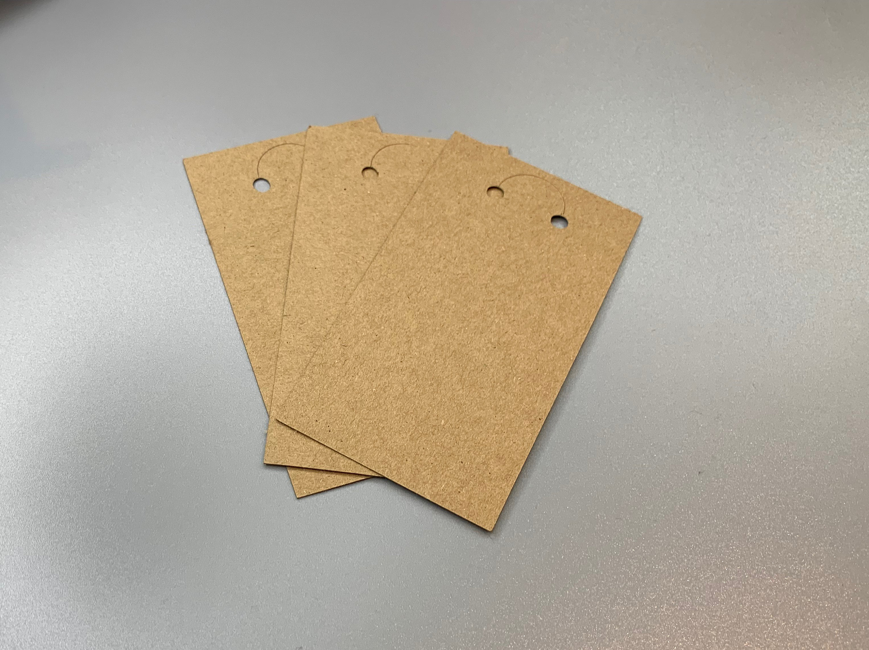 Blank, Keyring Backing Card, Kraft, Recycled, Eco Friendly Packaging ...