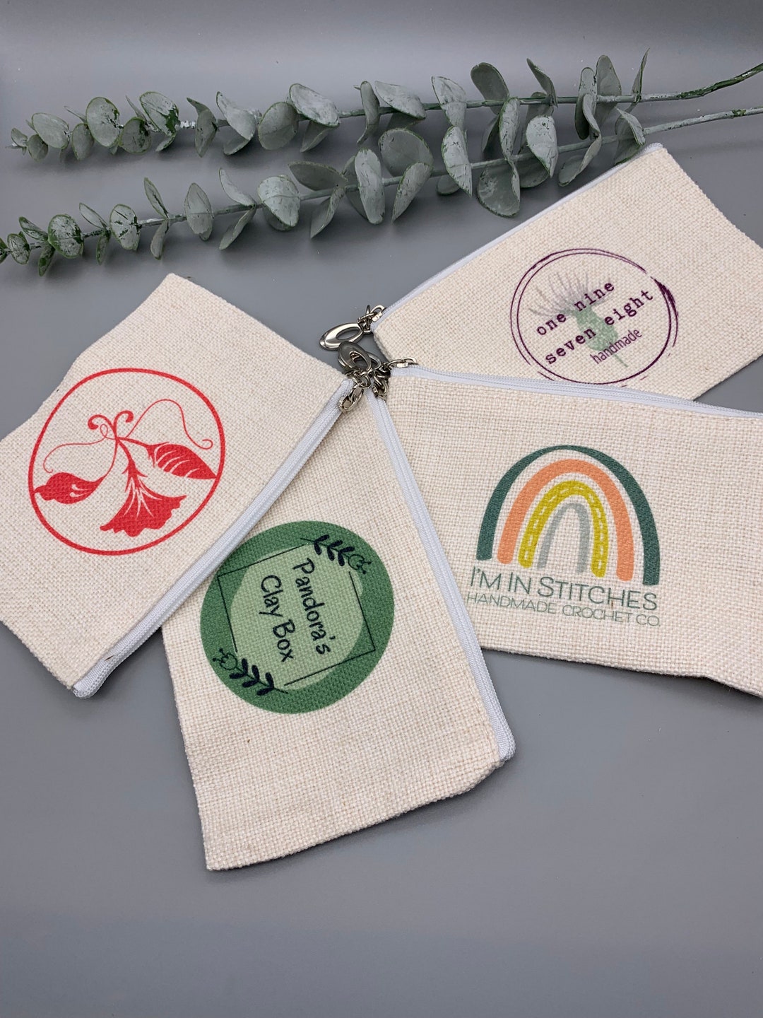 Logo Pouch, S, Money Pouch, Logo Purse, Market Bag, Logo Zipper Bag ...