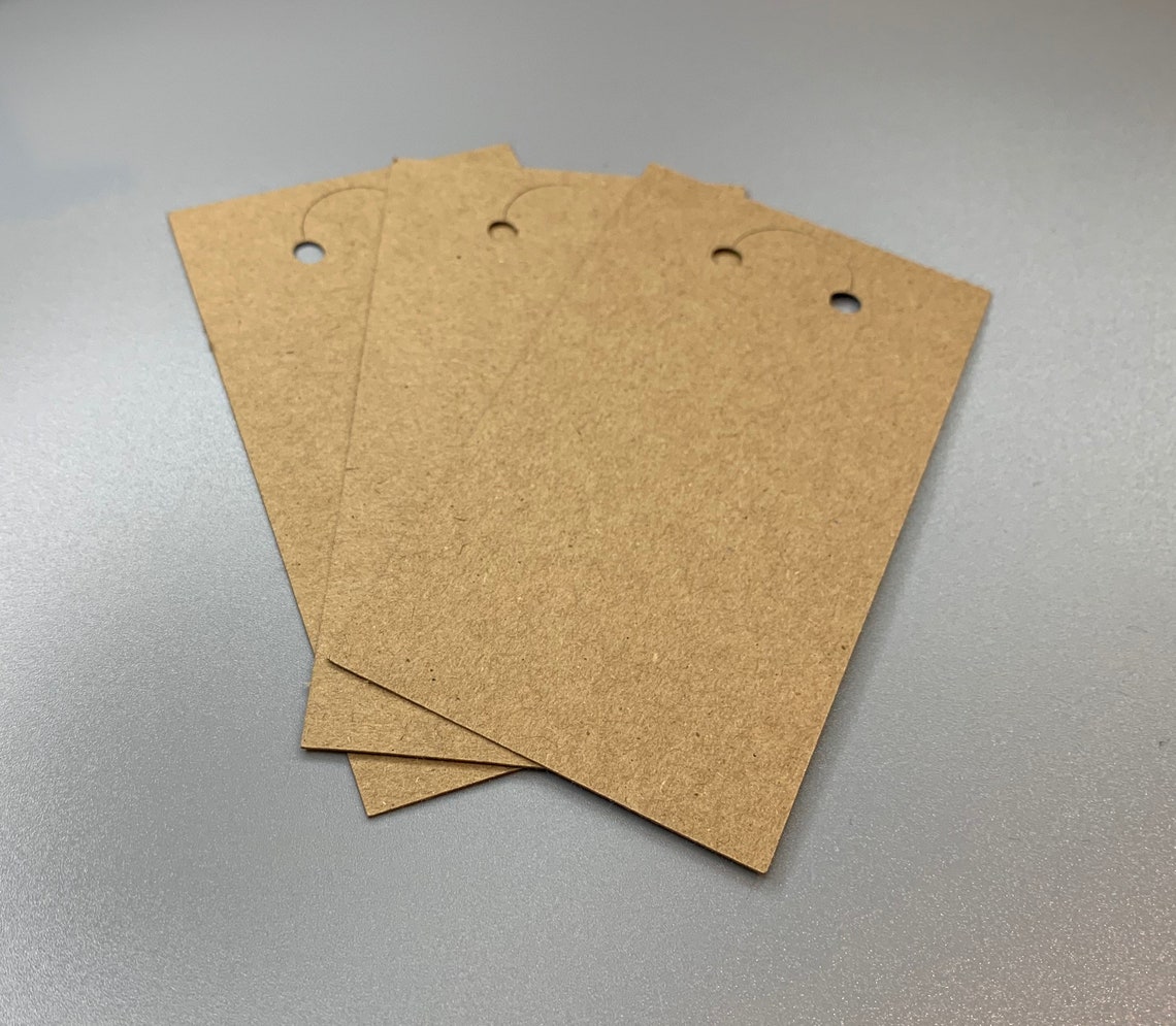 Blank, Keyring Backing Card, Kraft, Recycled, Eco Friendly Packaging ...