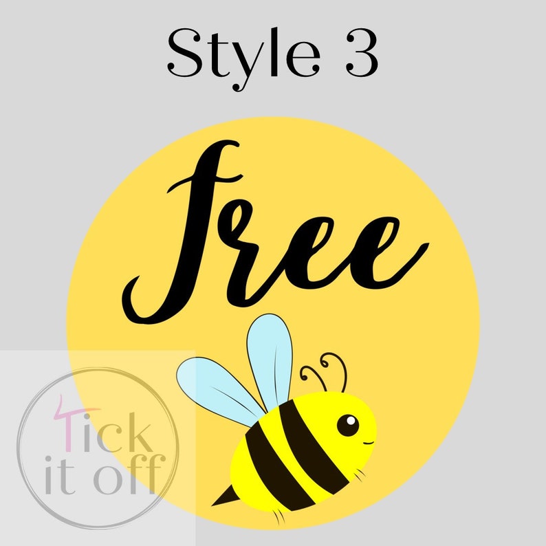 Freebie Stickers Free Sample Sticker Small Business - Etsy UK